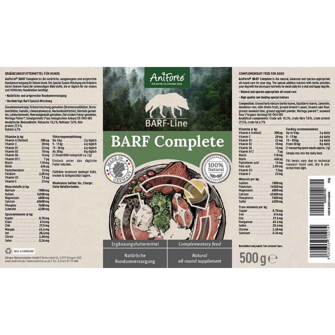 BARF Complete Pulver für Deinen Hund kaufen