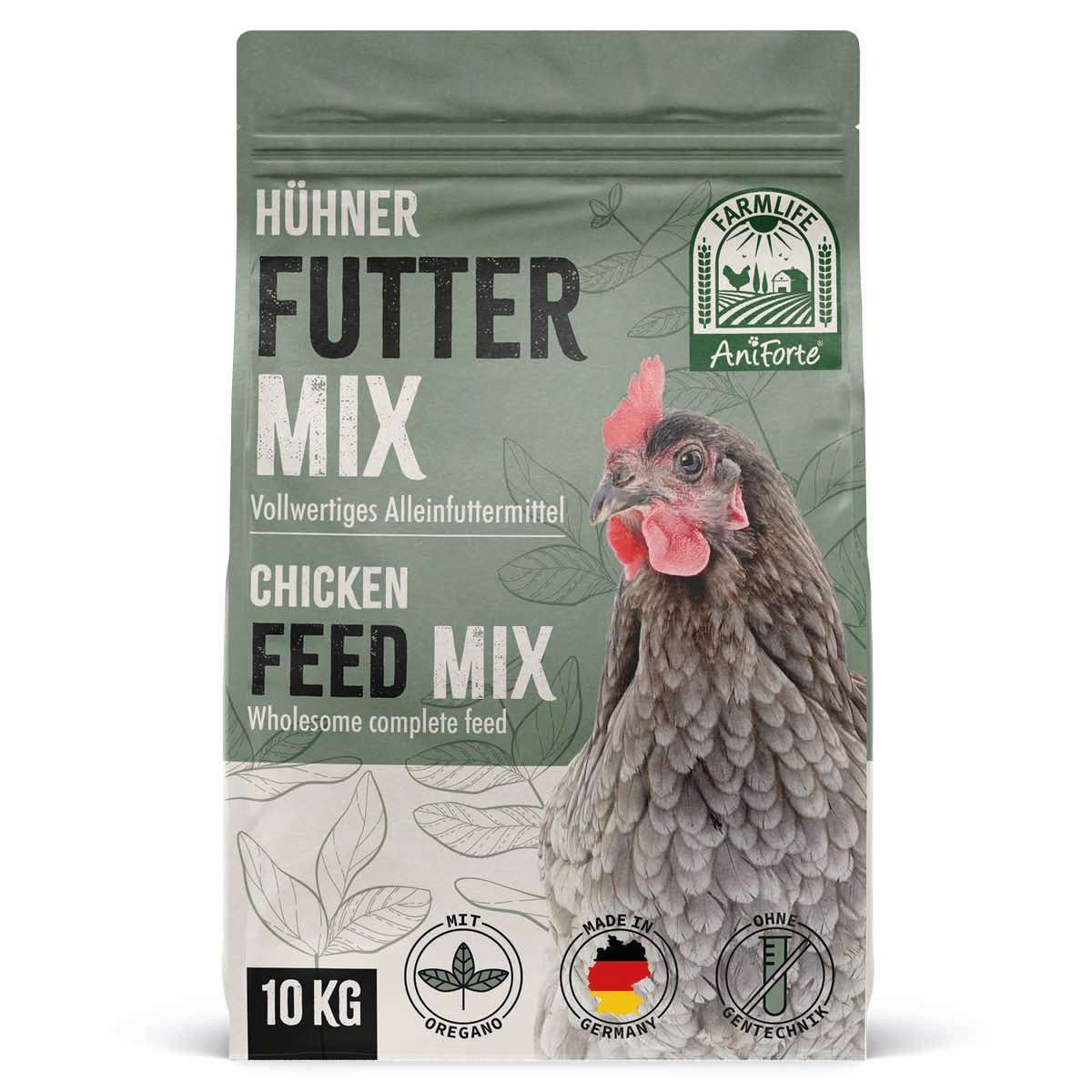 FarmLife Hühner Futter Mix mit Oregano für optimale Ernährung